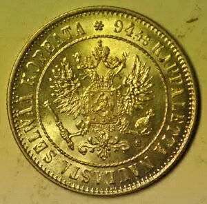 mw23707 Finland under Russia; Silver Markka 1915 S Nicholas II KM#3.2 UNC商品について額面 マルッカ流通/非流通 非流通材質 銀発行年 1915年KM番号 KM#3.2...