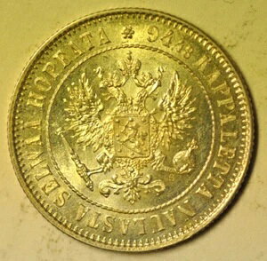 mw23708 Finland under Russia; Silver Markka 1915 S Nicholas II KM#3.2 UNC商品について額面 マルッカ流通/非流通 非流通材質 銀発行年 1915年KM番号 KM#3.2...