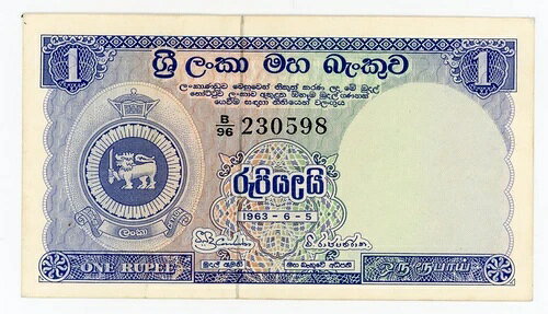 Ceylon ... P-56e ... 1 Rupee ... 1963 ... *UNC*.商品について販売者メモ「チョイスUNC。プレミアム品質。」流通/非流通種類：紙幣年：1963年国：セイロングレード：未鑑定認証：未鑑定注意事項以...