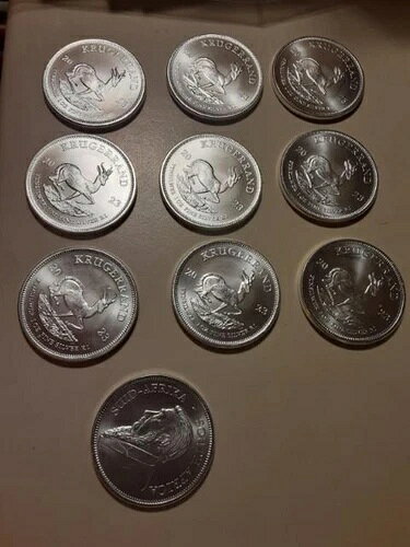 1 coin from this lot of 10 2023 South Africa Fine Silver Krugerrand 1 oz - UNC商品についてクルーガーランド金貨組成：銀発行年：2023年鋳造方法：ビジネス純度：0...
