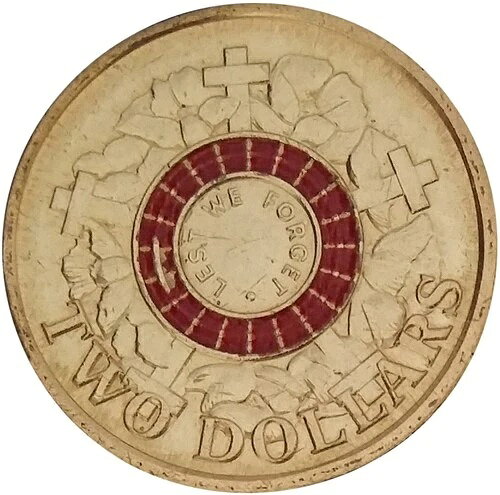 Australia 2 dollars 2015 "Anzac Day - Crosses" UNC (KM # 2188)商品について修正アイテム番号認証：未認証年：2015年流通/非流通：非流通国：オーストラリアグレーディング：UNC（...