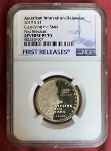 2019 S Proof Delaware FIRS RELEASES . NGC REVERSE PF 70 Classifying The Start Am商品について組成クラッド認証番号 2019 S DE 1ストライクタイププルーフ...