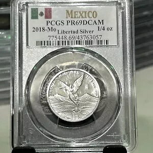 2018-MO Mexico Libertad PR69DCAM PCGS Under 200 Graded Currently 1/4 Oz商品について単位: 1/4 オンス流通/非流通証明メキシコの歴史時代 (1905 年から現在)構成...