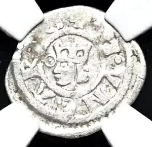 HUNGARY Stephen V 1270-1272 AD Silver Obol Coin Crusader Knights Templar NGC VF商品についてデナール単位構成シルバー西暦 1270 〜 1272 年中世の時代繊度...