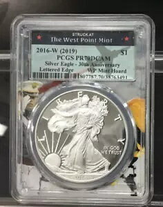 2016-W (2019) PROOF SILVER EAGLE PCGS PR70 DCAM FROM 2019 WEST POINT MINT HOARD!商品についてセラーノート「美しい PCGS PR70 ディープカメオ文字エッジ ...