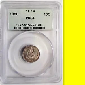 1890 PCGS PR64 OGH 590-Minted PROOF Beautiful Looks-PR65 Seated Dime 10C商品について販売者メモ「以下を参照」構成シルバー認証番号 最初の画像を参照ストライクタイププルー...