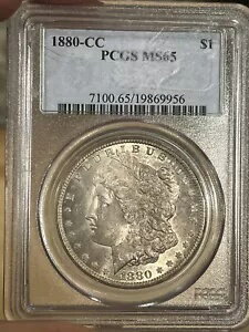 1880-CC Morgan Pcgs Ms65! Better Date, Beautiful Gem Grade From Carson City商品についてPCGS認証造幣局の所在地 カーソンシティグレード MS 65額面 $1循環/...