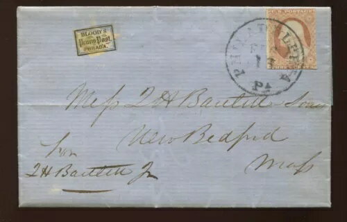 15L14 BLOOD'S PENNY POST Local Stamp & 11 Washington on Cover LV9124商品について原産国：アメリカ合衆国品質：中古品グレード：未評価認証：未認証注意事項※以下の注意事項をご理...