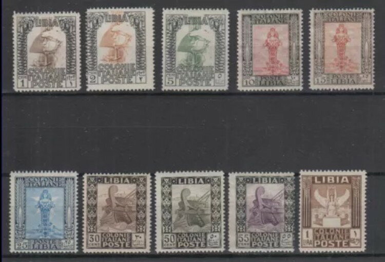 Libya Colonies 1924-29 Pictorial 10 V. G.O MH* 55 Centesimi G.I MNH** Cert.商品についてキャンセルの種類：写真付き原産地：リビア品質：新品リンゲラートブランド：ノーブ...