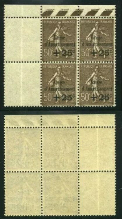 France N°267 " Checkout Deadening + 25c S.50c Bloc Of 4 " New Xx Ttb商品について発行年 1900年〜1940年ブランド 無印認証 該当なしグレード 該当なしMPN 該当なし...