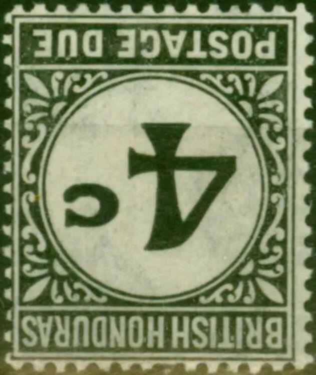 British Honduras 1923 4c Black SGD3bw Wmk Inverted Fine MNH商品について時代：ジョージ5世 (1910-1936)品質：ミント・ノンヒンジ/MNHタイプ：シングルグレード：F (良好...