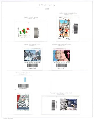 2011 Italian Republic Barcodes Vintage Complete 47 Values + 1 Booklet on 10 Mari商品について認証：未認証グレード：未分類原産地：イタリア品質：中古注意事項※以下...