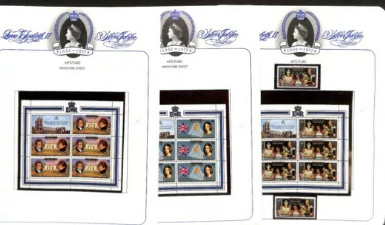 British Colonies Stamp Collection on 58 White Ace Pages, 1977 Silver Jubilee MNH商品について原産地：イギリス植民地および準州品質：ミント・ネヴ・ヒンジド/MNH...