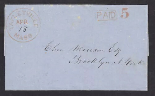 US Stampless, Tapleyville, Mass to Brooklyn, New York, Red marks商品についてタイプ スタンプレス注意事項※以下の注意事項をご理解のうえ、ご購入ください※■ 商品について本商品は...