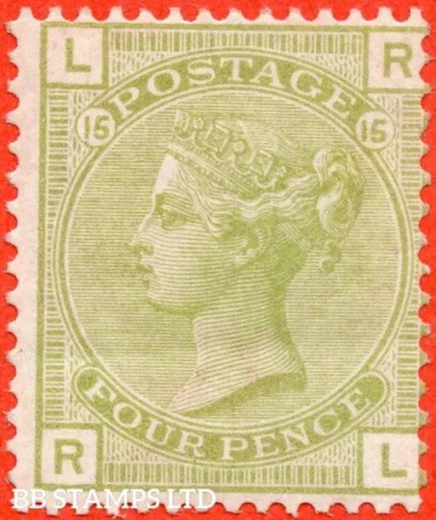 SG. 153. J64. " RL ". 4d Sage - Green. Plate 15. An average mint example. B69838商品についてブランドPTS注意事項※以下の注意事項をご理解のうえ、ご購入ください...