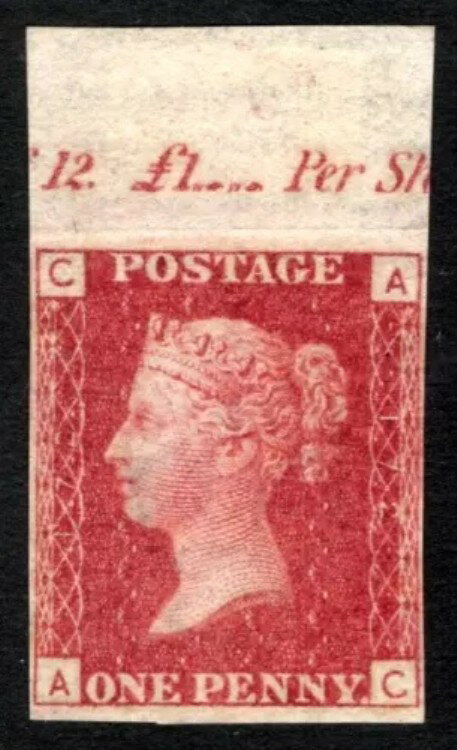 QV NICE MINT 1D RED IMPRIMATUR PLATE 172 MARGINAL INSCRIPTION.商品について売主メモ「MINT」額面：1ペンス品質：MINT印刷方法：ラインエングレービング発行：君主／摂政ヴィクト...
