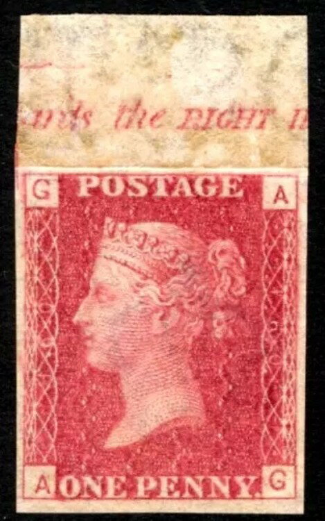 QV NICE MINT 1D RED IMPRIMATUR PLATE 160 MARGINAL INSCRIPTION.商品について売主メモ「MINT」額面：1ペンス品質：MINT印刷方法：ラインエングレービング発行：君主／摂政ヴィクト...