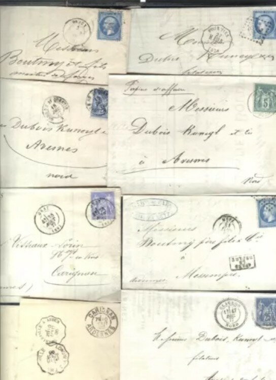 43 Letter receipts Old France mostly very well preserved!商品について真正性：本物地域：フランス含まれるアイテムとロット修正されたアイテム番号製造国/地域：ドイツ国：ドイツ保存状態：レ...