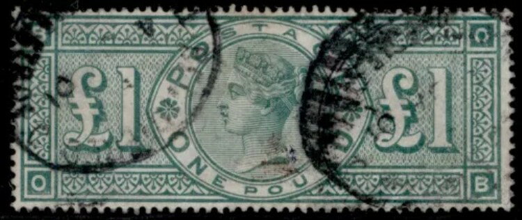 GB QV SG212, SCARCE ?1 green, USED. Cat ?800. OB商品について出品者コメント「欠陥なし」君主/摂政ヴィクトリア (1837-1901)品質：中古印刷方法：表面印刷額面：1ポンド注意事項※以下の注...