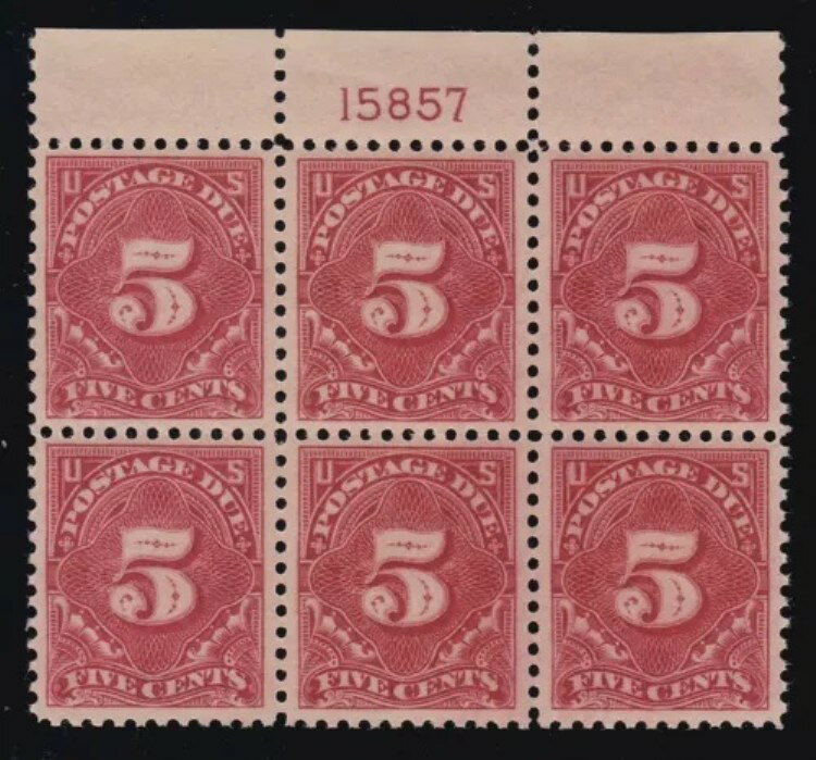 US J64 5c Postage Due Mint Plate #15857 Block of 6 XF OG NH SCV $250商品について出品者コメント「本物で、状態良好です。」原産地：アメリカ合衆国製造国/地域：アメリカ合衆国認...