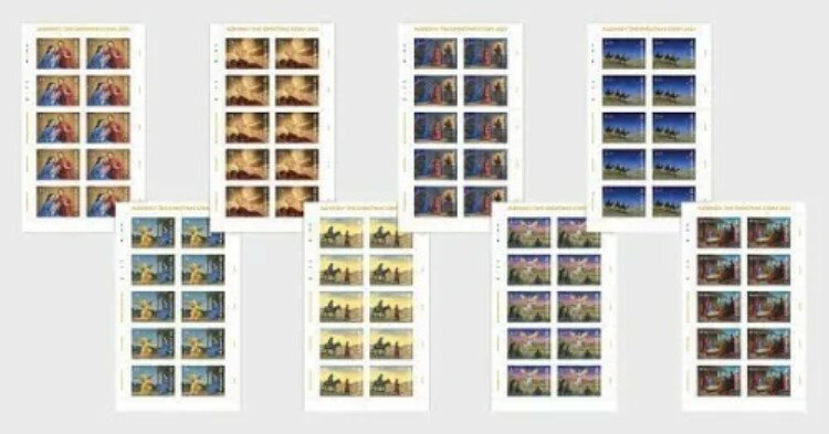 alderney 2023 christmas stor JESUS mary joseph angel Annunciation magi 8x10v FUL商品について額面：ノエル・ナターレ・ナビダード、クリスマスの崇拝の星発行年：20...