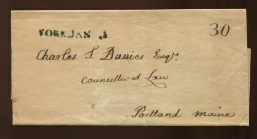 1818 STAMPLESS COVER WITH BOLD YORK, JAN (MAINE) STRAIGHTLINE CANCEL (CV 670)商品についてテーマ：歴史上の人物認証：未認証品質：中古品グレード：未評価原産地：アメリ...