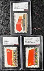 3Pcs ASG XF Mint 90 OG China 1977 J23 Stamp The 11th People's Congress Stamp商品についてタイプ：個別発行年：1971-1980年原産地：中国品質：オリジナルガム色：...