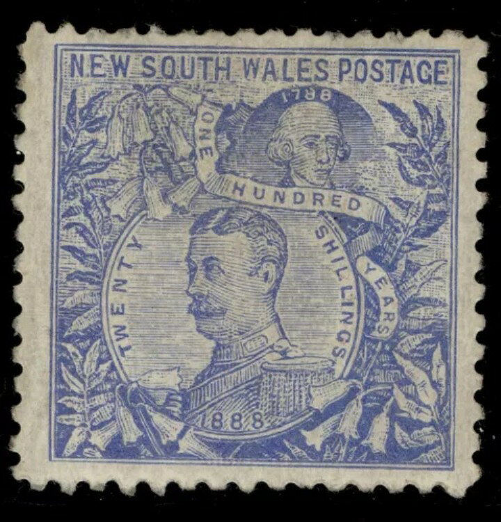 AUSTRALIA - New South Wales QV SG350, 20s cobalt-blue, M MINT. Cat ?375.商品について販売者メモ「オリジナルガム」ビクトリア時代（1840〜1901年）新品同様 ヒンジ付...