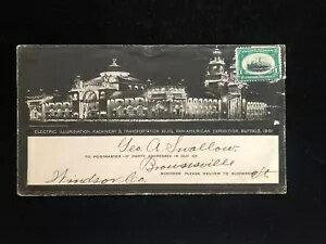 NY BUFFALO PAN AM SLOGAN CANCEL #294 ILLUS PAN AM BLDGS ON BLACK CVR, ADV REV商品について製造国/地域：ニュージーランド原産地：アメリカ合衆国注意事項※以下の注意事...