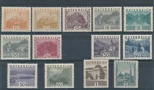 1929 Austria - No. 378-389, Views and Landscapes, 13 Values, MNH** (missing -mis商品について認証：未認証グレード：未分類原産地：オーストリア品質：新品未使用/M...