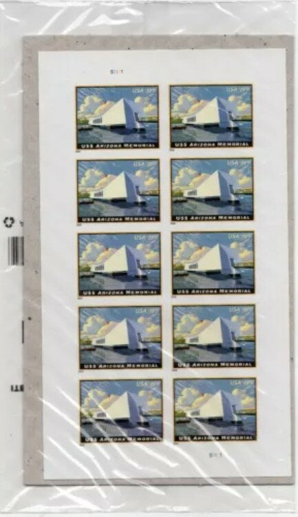Scott #4873 USS Arizona Memorial (Hawaii) Sheet of 10 Express Mail Stamps Sealed商品について出品者コメント「正規品、未開封、良好な状態」額面 19.99発行年 ...