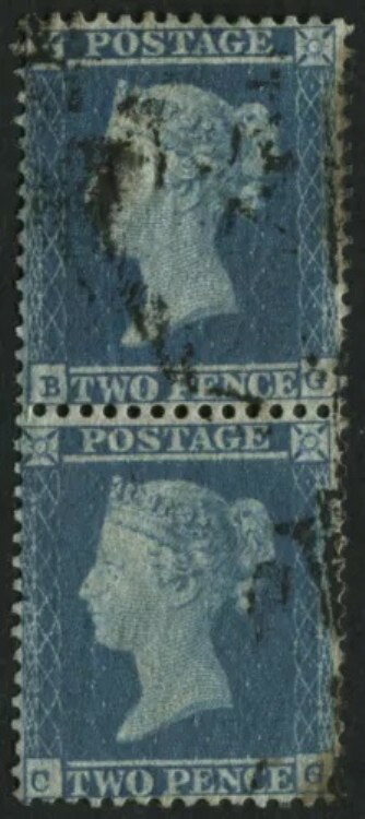 SG23 2d Blue plate 4 BG-CG, a lovely used vertical pair商品について注意事項※以下の注意事項をご理解のうえ、ご購入ください※■ 商品について本商品は海外から輸入した切手です。こちらの切手...