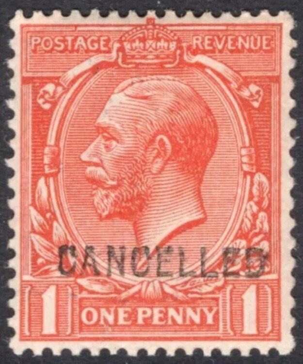 GB-Sg 357 var 1d Trial in Brown-Red OVPT CANCELLED. A superb unmounted mint商品について注意事項※以下の注意事項をご理解のうえ、ご購入ください※■ 商品について本商品...