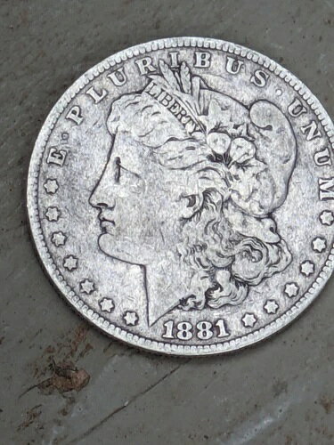 1881 Morgan Dollar VG VERY GOOD 90% Silver $1 US商品について流通/非流通 流通額面 1ドルコイン モルガン組成 銀発行年 1881年純度 0.9打刻タイプ ビジネス造幣局所在地 フィラデルフィ...