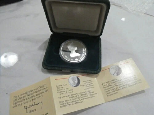 1988 WINTER OLYMPIC GAMES CALGAY 1 OZ STERLING SILVER $20 COIN MINT CASE PAPERS商品について出品者コメント「ケース入り、書類付き、新品同様です。写真をご覧ください...