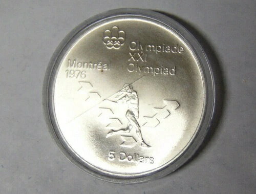 1975 Canada Olympic 5 Dollars Javelin 1976 Olympiad 0.723 oz Silver商品について出品者コメント「カプセル封入。箱や品質保証書は付属しません。」製造国/地域：カナダ認証：未認証...
