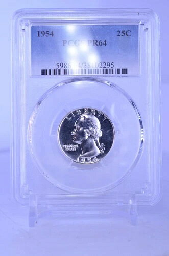 PR64 1954 PCGS GRADED PROOF SILVER WASHINGTON QUARTER UNCIRCULATED RARE COIN商品について製造国/地域：アメリカ合衆国認証番号：38102295コイン：ワシントン認証...