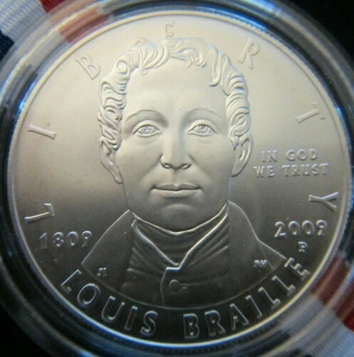 2009 P United States Louis Braille Bicentennial Uncirculated Silver Dollar BR2商品について製造国/地域：アメリカ合衆国認証：米国造幣局刻印の種類：ビジネス造幣局所...