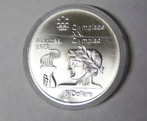 1974 Canada Olympic 5 Dollars Olympic Torch 1976 Olympiad 0.723 oz Silver商品について出品者コメント「カプセル封入。箱や品質保証書は付属しません。」製造国/地域：カナダ...