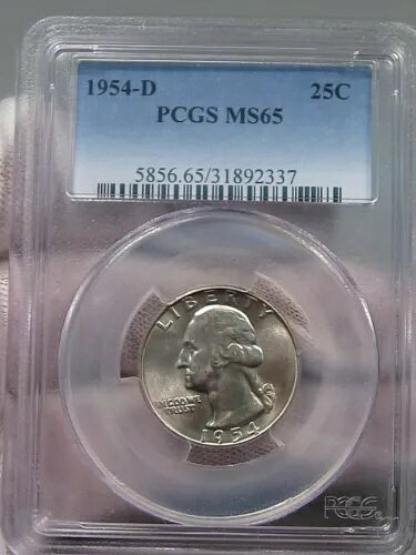 BU GEM 1954-D Silver Washington Quarter PCGS MS65. #60商品について認定：PCGSグレード：MS 65流通/未使用 未使用注意事項※以下の注意事項をご理解のうえ、ご購入ください■ 鑑定済み...