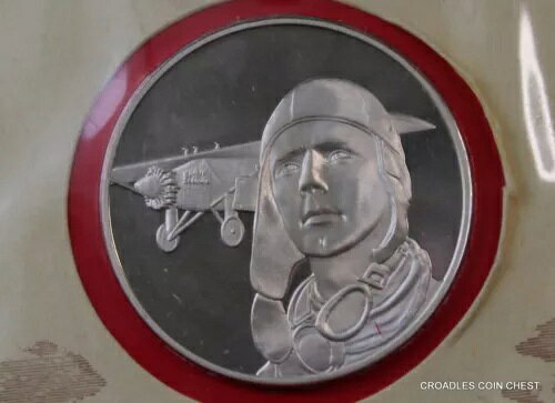 50th ANNIVERSARY SOLO FLIGHT ACROSS ATLANTIC SILVER MEDAL IN PNC FIRST DAY COVER商品について出品者コメント「チャールズ・リンドバーグ　大西洋横断単独飛行50周年...