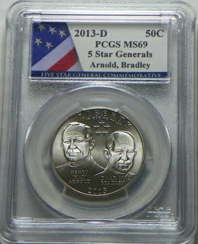 2013-D 5 Star Generals Commemorative Half Dollar PCGS MS69 - FREE SHIPPING商品について認証：PCGSグレード：MS 69年：2013年流通/非流通：非流通造幣局所在地...