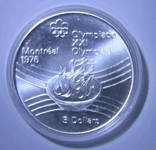 1976 Montreal Olympics .925 SILVER $5 Coin - Olympic Flame商品について販売者コメント「新品同様。オリジナル保護ケース入り」流通/未流通材質：銀製造年：1976年純度：0.925特徴：...