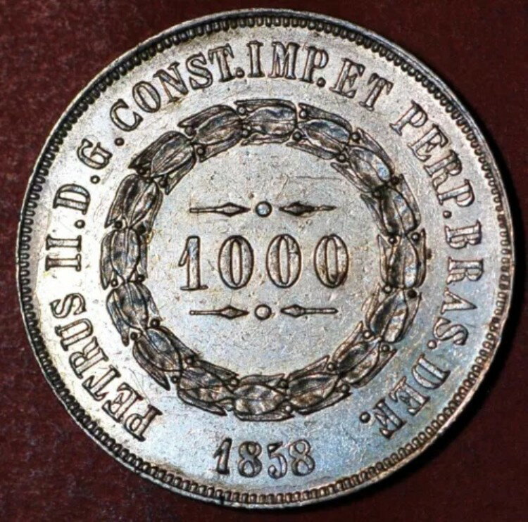 1858 Brazil 1000 Reis Pedro II Silver KM# 465商品について出品者コメント「商品の状態は掲載写真と全く同じです。」額面：1000レイス流通/非流通：流通材質：銀年：1858年色：不明純度：不明グレー...