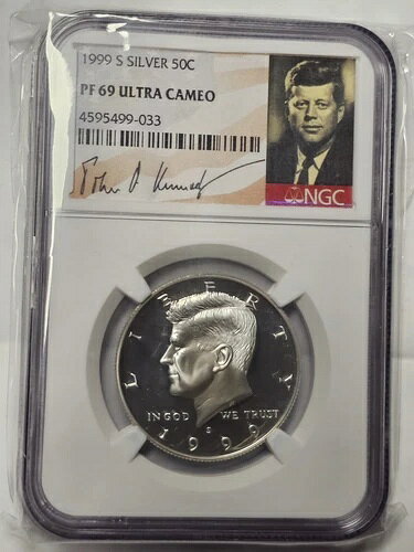 2000-S NGC PF69 Ultra Cameo Silver Kennedy Half Dollar JFK Label商品について額面 50セント流通/非流通 非流通コイン ケネディ組成 銀発行年 2000年刻印タイプ プルーフ純...
