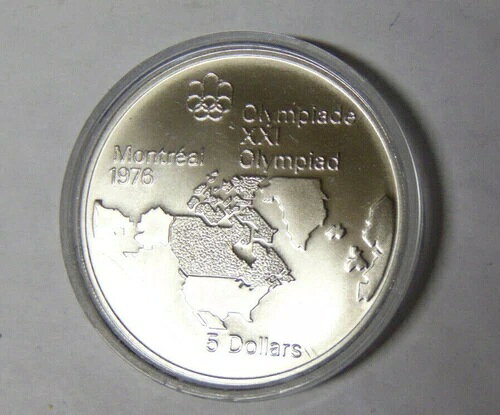 1973 Canada Olympic 5 Dollars North America Map 1976 Olympiad 0.723 oz Silver商品について出品者コメント「カプセル封入。箱や品質保証書は付属しません。」製造国/地域...
