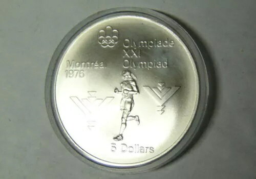 1975 Canada Olympic 5 Dollars Native Running 1976 Olympiad 0.723 oz Silver商品について出品者コメント「カプセル封入。箱や品質保証書は付属しません。」製造国/地域：カナ...