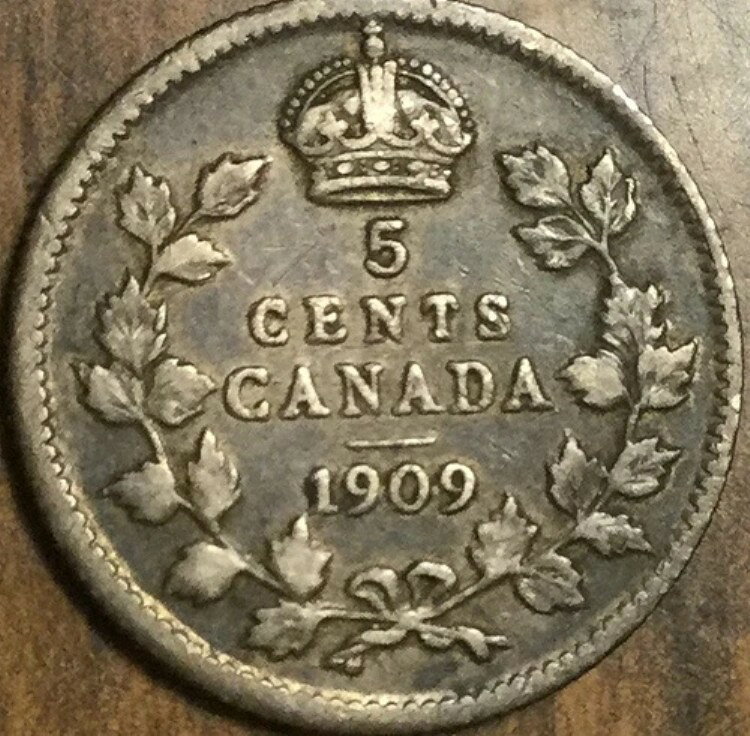 1909 POINTED LEAVES CANADA SILVER 5 CENTS COIN商品について出品者コメント「35ドル以上のご注文でアメリカへの送料無料！」流通/未流通額面 5セント材質 銀年 1909年純度 0.925グレード ...