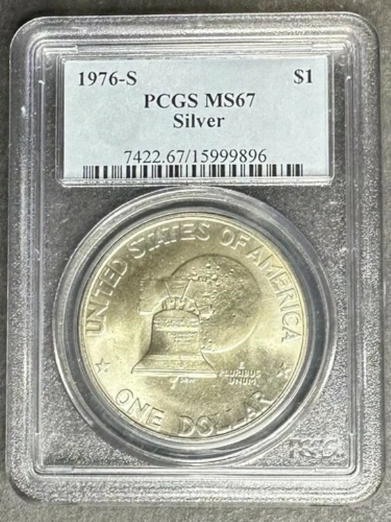 1976-S Silver Eisenhower Dollar PCGS MS-67, Buy 3 Items, Get $5 Off!!商品について額面 1ドル流通/非流通 非流通コイン アイゼンハワー組成 銀発行年 1976年刻印タイプ...