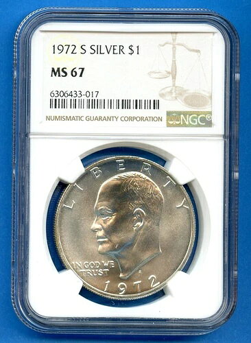 1972 S NGC MS67 Eisenhower Dollar $1 US Mint Silver 1972-S MS-67 Blast White商品について販売者からのコメント「この時期だからこそ、中小企業の皆様へのご支援をお願いい...